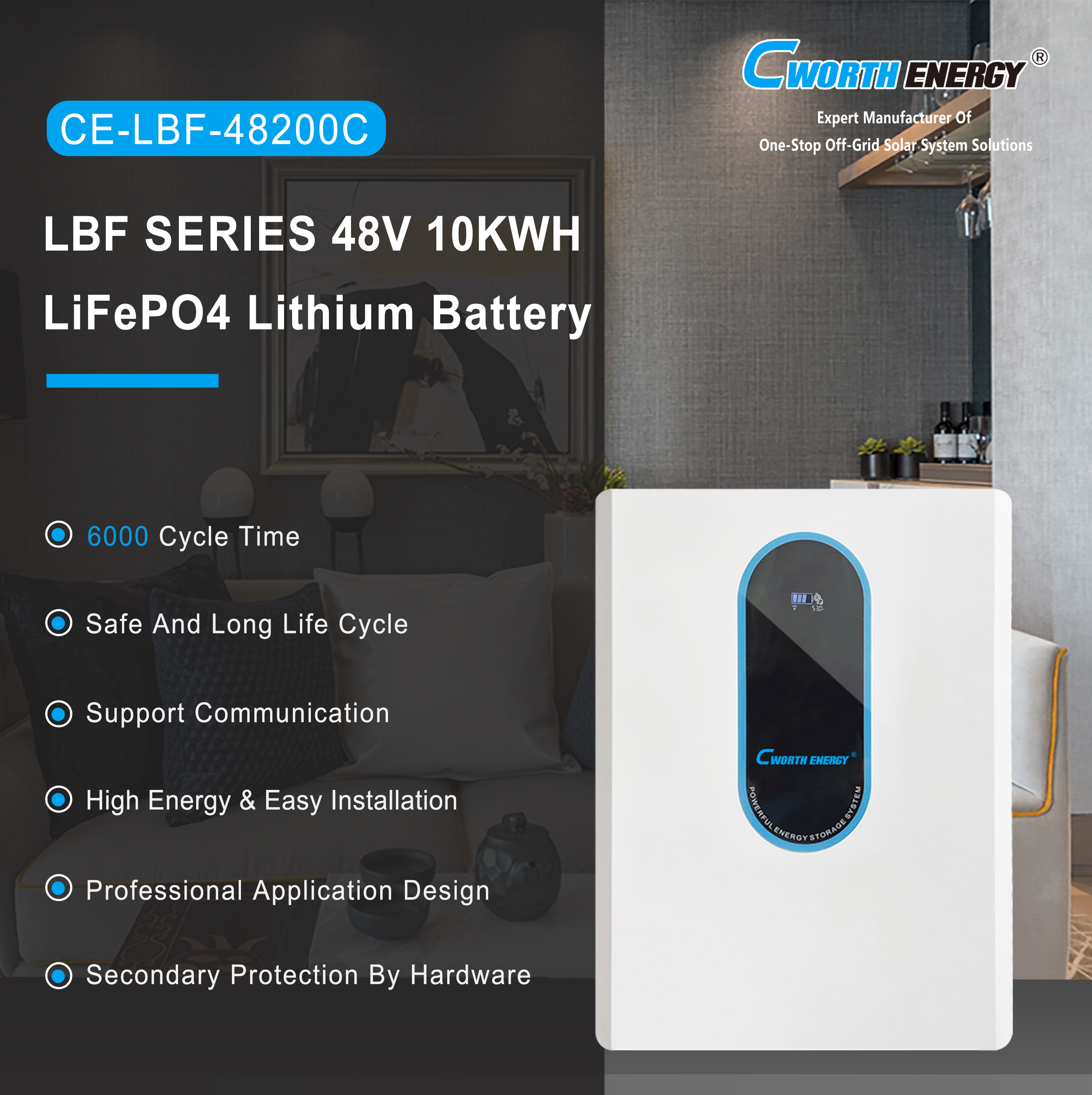 LiFePO4 Battery LBF-48200C - Buy LiFePO4 Battery LBF-48200C Product on Guangdong Cworth Energy ...